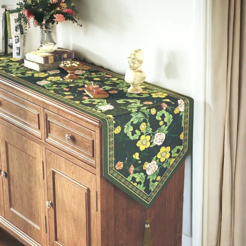Basic Floral Table / Cabinet Runner - Home Stuff