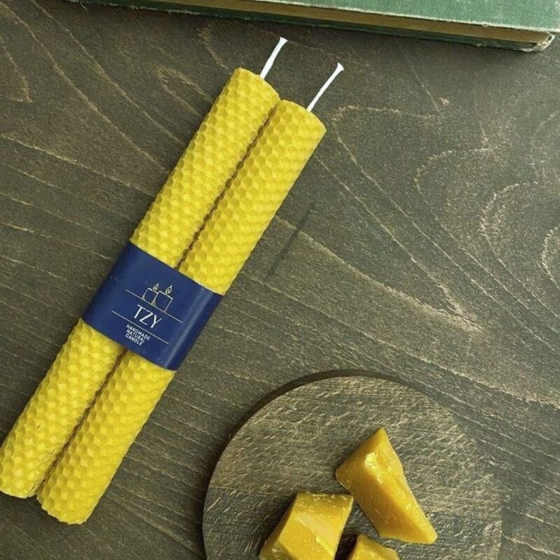 Hand-rolled Honeycomb Beeswax Candles (Set of 2) - Home Stuff
