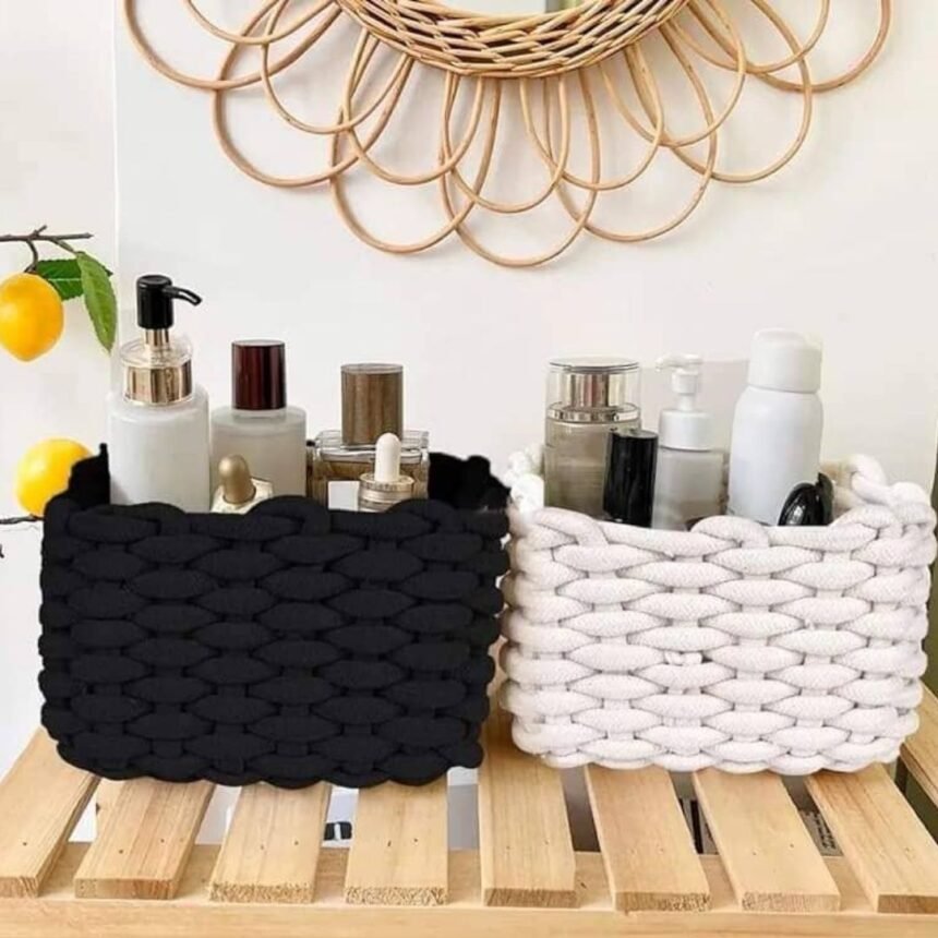 Cotton Rope Storage Baskets - Home Stuff