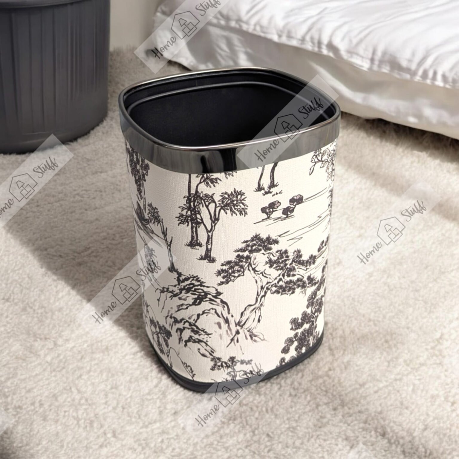 Double-layer Open Top Trash Can - Home Stuff