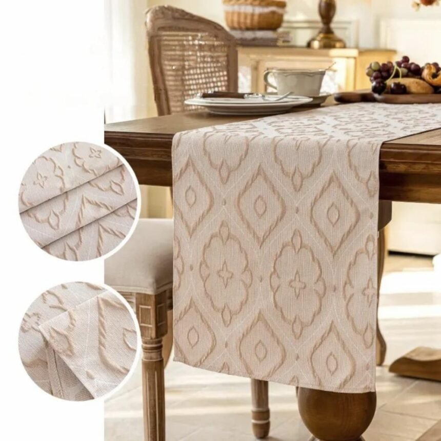 Soft Embossed Opulence Table Runner - Home Stuff